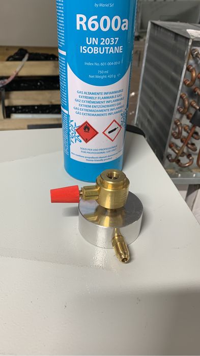 Suport pentru butelie freon r600 cantar plus cap rothenberger robinet ...