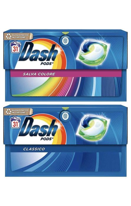 Капсули DASH за пране 31бр CLASSICO универсални P&G внос ИТАЛИЯ гр. Димитровград • OLX.bg