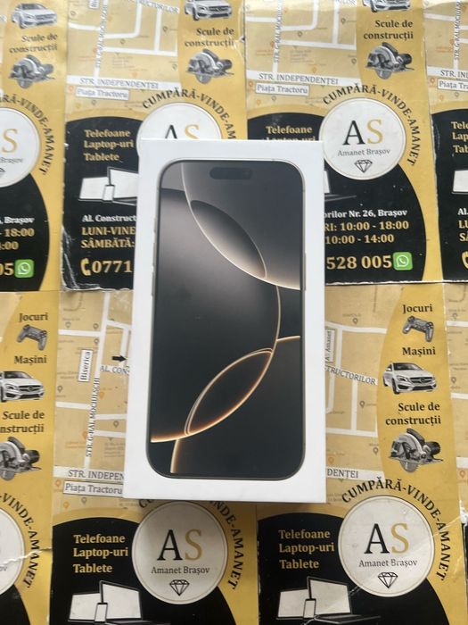 Apple iPhone 16 Pro 256Gb 5G Natural Titanium Neverlocked Nou Sigilat Brasov • OLX.ro