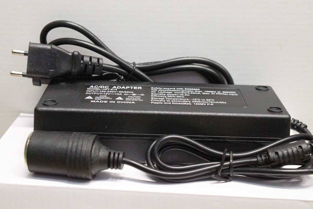 Adaptor incarcator priza 230V la priza bricheta auto 12V 10A 120W ...