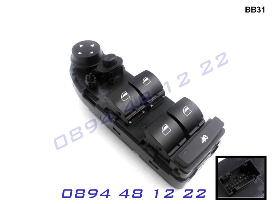 Бутони Копчета Блок Управление Ел Стъкла BMW БМВ E90 E91 Е90 Е91 3 гр ...