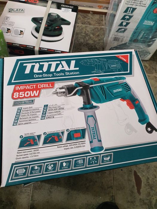Ударна бормашина TOTAL Industrial, 850 W гр. Стара Загора Три чучура - център • OLX.bg