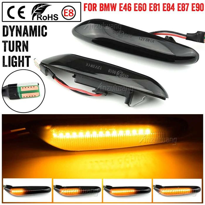 Led динамични мигачи за BMW E46/E60/E81/E84/E87/E90 гр. Ямбол Граф Игнатиев • OLX.bg