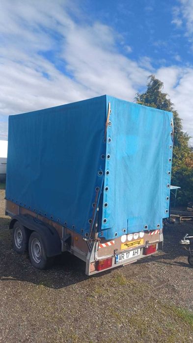 Remorca Stema cu prelata si doua axe Arad • OLX.ro