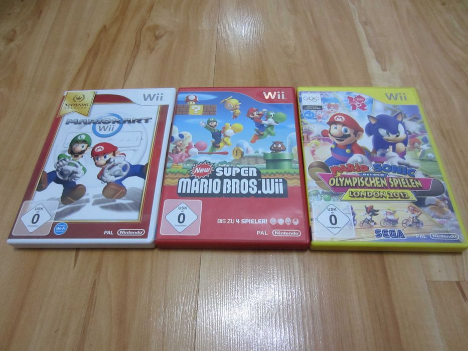 Jocuri WII Mario Kart, Super Mario Bros, Mario&Sonic Olympic games ...