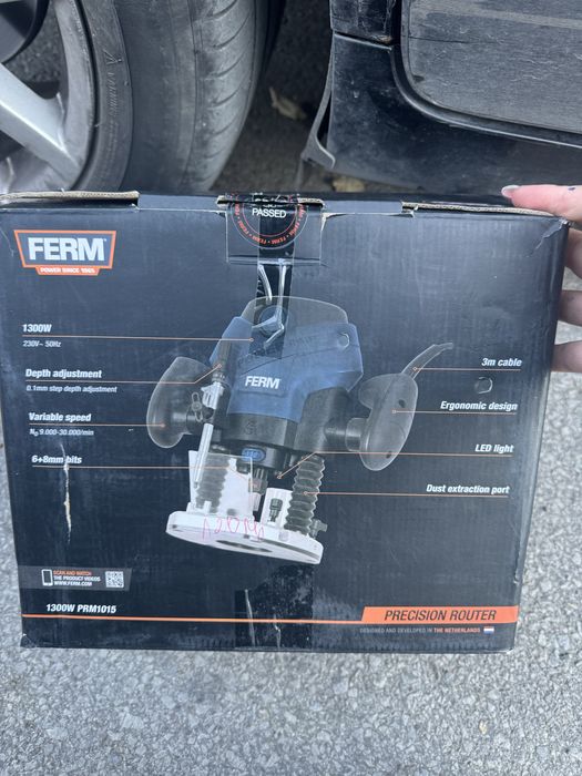 Оберфрезa FERM PRM1015, DIY, 1300 W, 6-8 мм гр. Гоце Делчев • OLX.bg