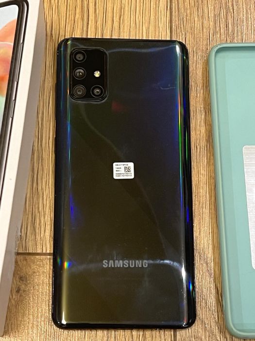 Смартфон Samsung Galaxy A71, Dual SIM, 128GB, 6GB RAM, 4G, Black гр ...