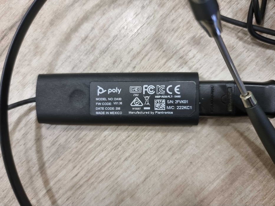 Plantronics EncorePro HW720 / Адаптер Plantronics DA80 гр. Варна Център ...