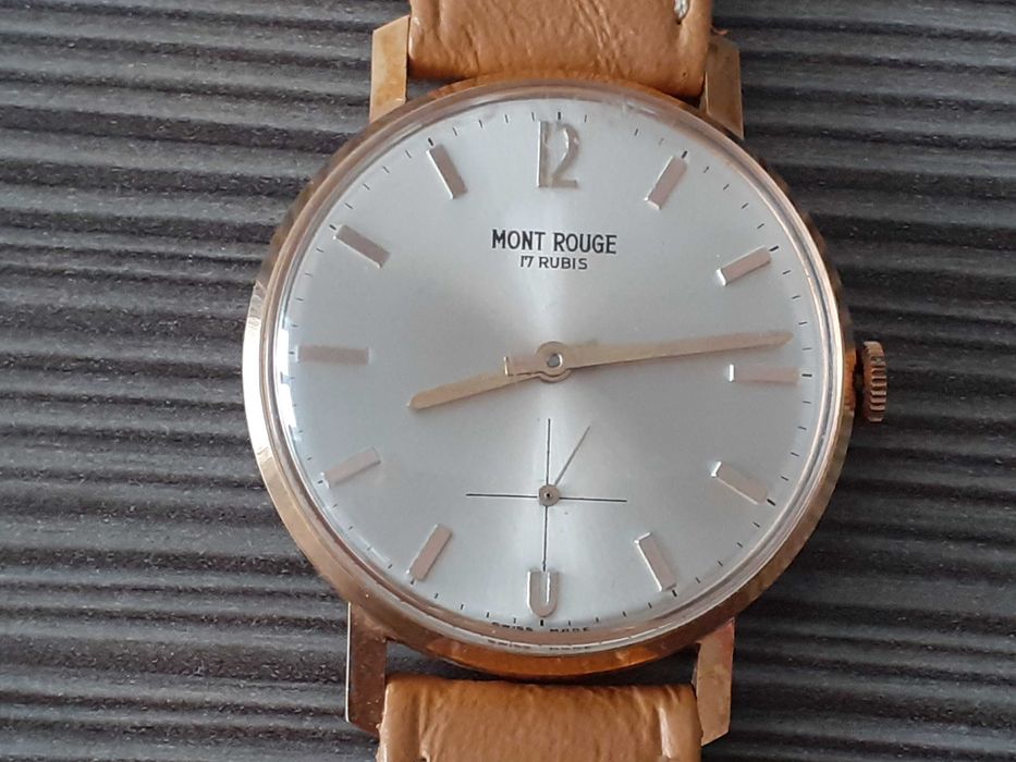 1940s Ceasuri Ceas Barbati Vintage Mont Rouge Mecanic Nou Old Stock ...