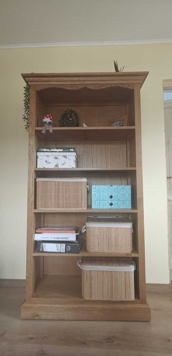 Mobila stejar masiv biblioteca (3 piese) Geaca • OLX.ro