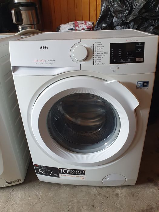 Пералня AEG 6000 series, 7 кг. Инверторен мотор! Slim модел гр. Русе Център • OLX.bg