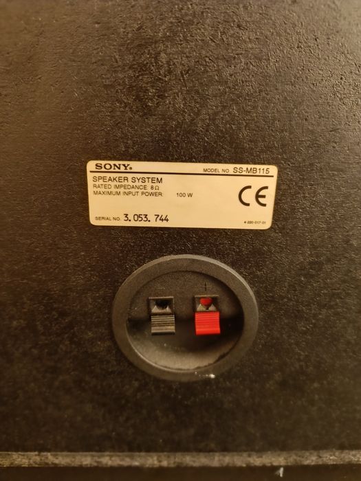Boxe raft Sony SS-MB115, 8ohmi, 100W Deva • OLX.ro