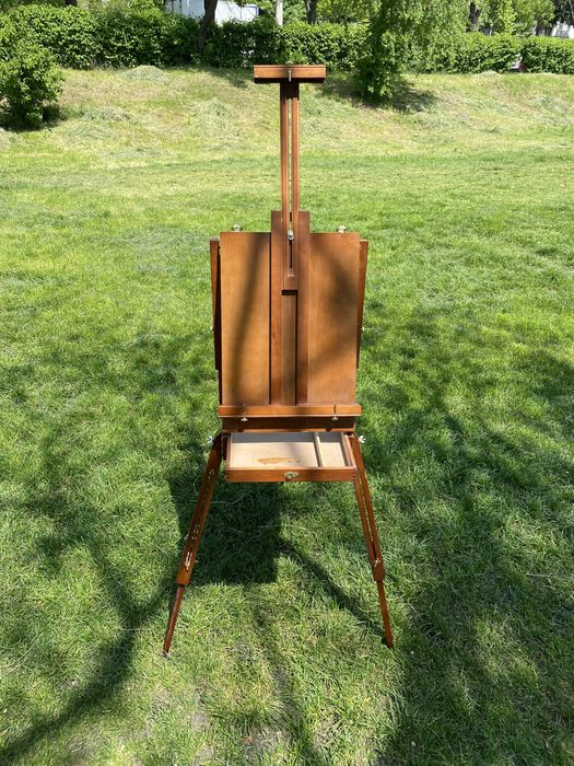 Stativ pupitru lemn profesional sevalet pictura pictat tablou 4kg Iasi ...