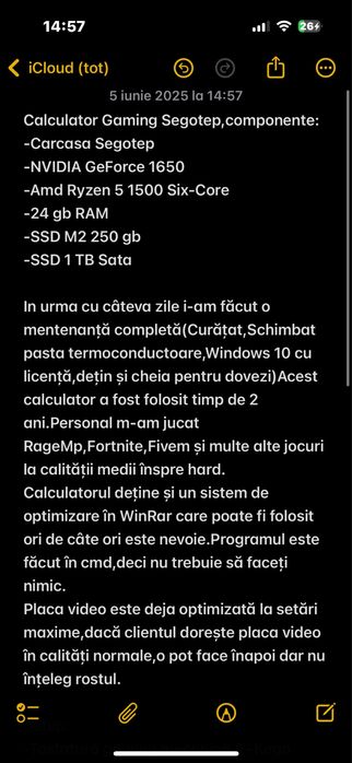 !VAND URGENT!Calculator Gaming+Monitor+Periferice Piatra Neamt • OLX.ro