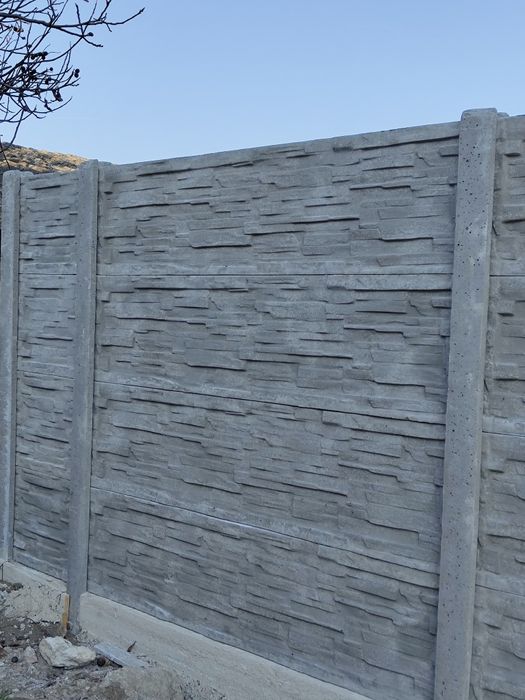 Gard beton prefabricat piatra 3D Arad • OLX.ro