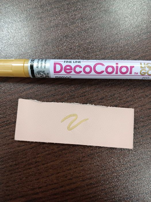 DecoColor Gold маркер за метал, кожа, дърво, порцелан, стъкло, Япония ...