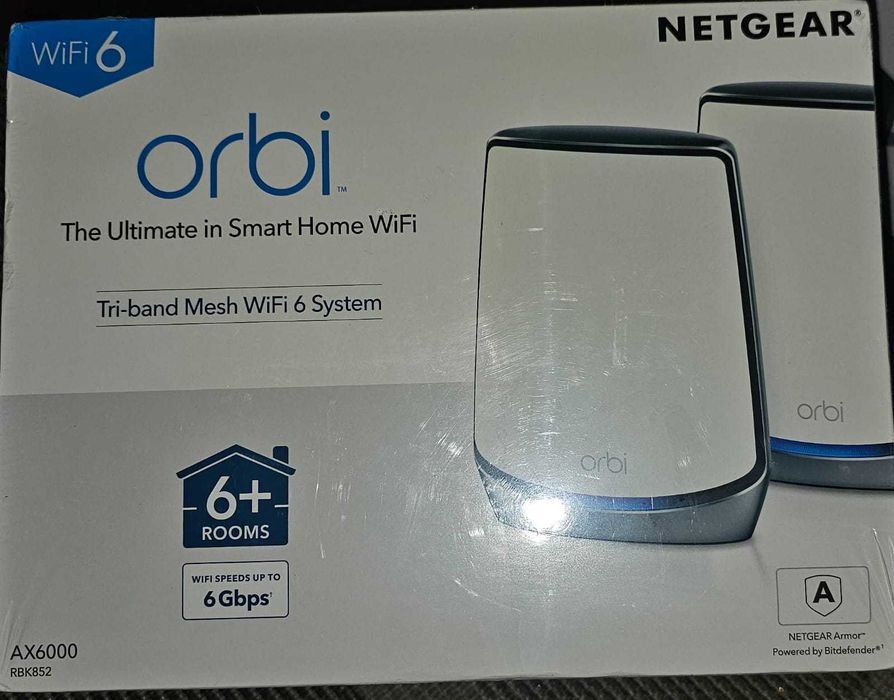 Router wireless Netgear ORBI MESH WLAN AX6000 TRI-BAND 3 pack Sigilat ...