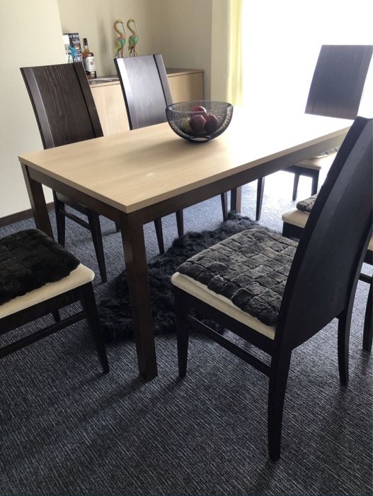 Трапезна маса със столове масив бук гр Стара Загора МБАЛ Иван Рилски • Olx Bg