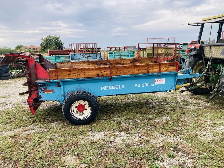 Mig gunoi, remorca de imprastiat balegar, zona munte, Mengele 2 Tone ...