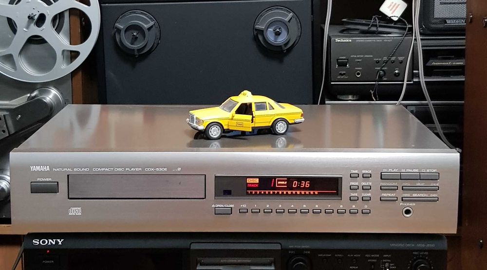 Compact Disc Stereo Deck Player Vintage YAMAHA CDX 530E SILVER TRACK ...