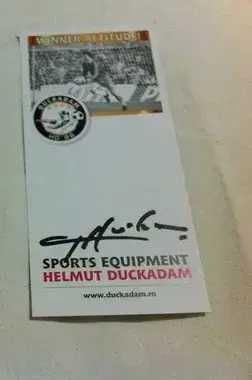 Autograf Helmut Duckadam -- Banii merg la un baiat bolnav.. Bucuresti ...