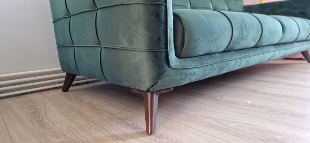 Canapea semi extensibila catifea Alfemo Berry Bucuresti Sectorul 5 • OLX.ro