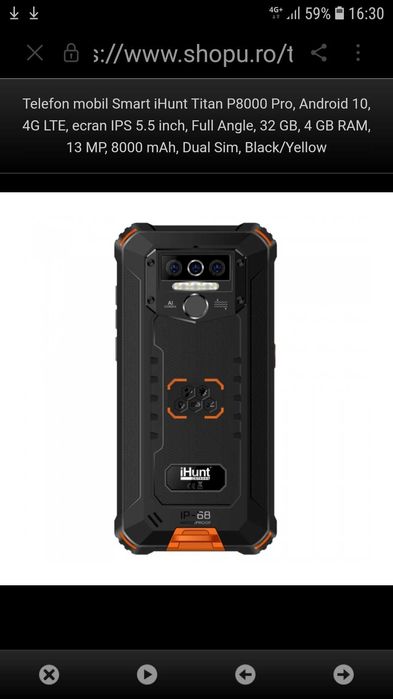 Telefon mobil iHunt Titan P8000 Pro 2022, 4G, IPS 5.5", 4GB RAM ...