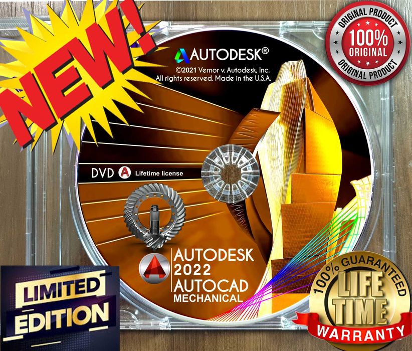 AUTODESK AutoCAD Mechanical 2022-3 Lifetime Licenses -DVD Sigilat ...
