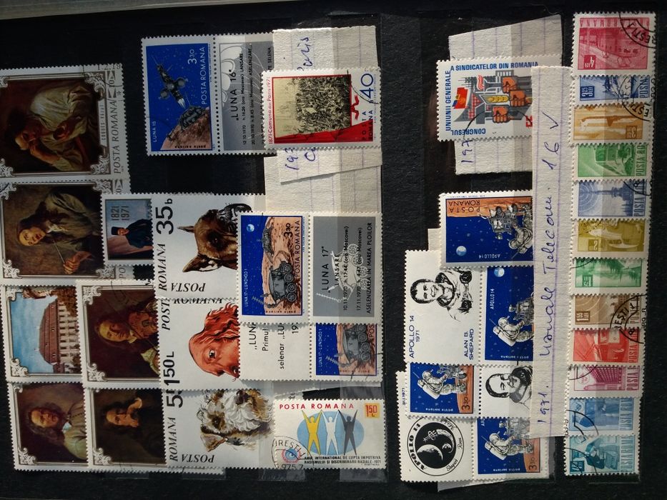 Clasor timbre romanesti vechi anii 1969 - 1985 Pitesti • OLX.ro