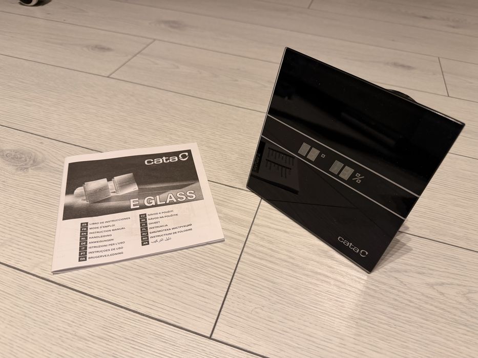 Ventilator baie CATA E-100 GTH BK, senzor umiditate, timer, afisaj LED ...