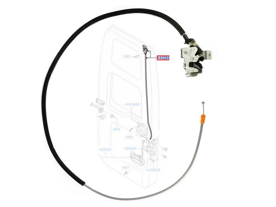 Брава за задна врата (багажник) Ford Transit MK6 & MK7 / Форд Транзит ...