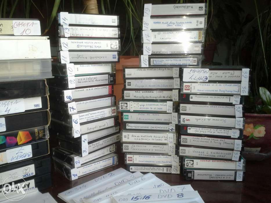 Casete Video pe DVD / stick .VHS vhsc hi8 di,gital8 8mm mini dv 2 Cluj ...