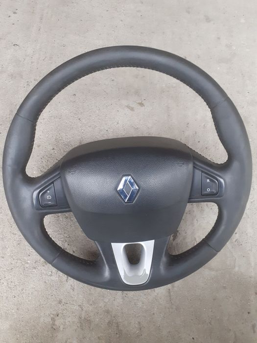 Volan Piele 3 Spite Cu Comenzi Airbag Renault Megane 3 Scenic Fluence ...