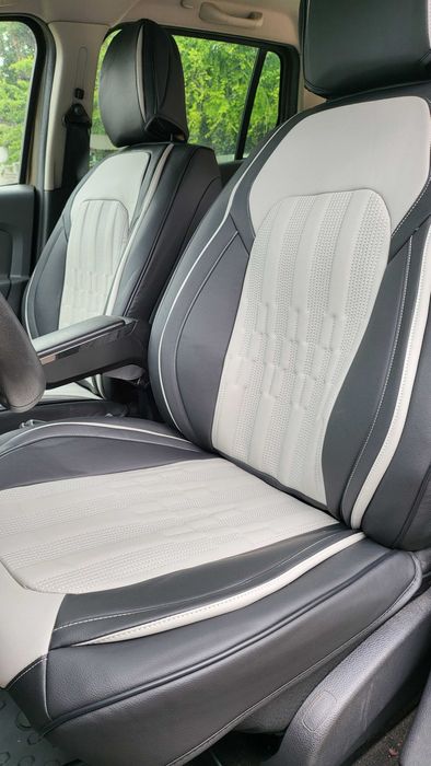 Set Huse Auto TOP LUX, GRI din Piele Eco, 590 lei set complet, premium ...