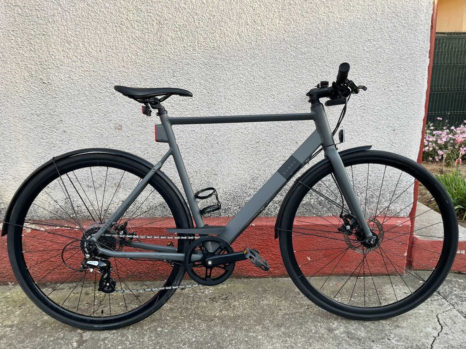 OCAZIE BTWIN Bicicletă de oraș Elops Speed 900 Gri Giurgiu • OLX.ro