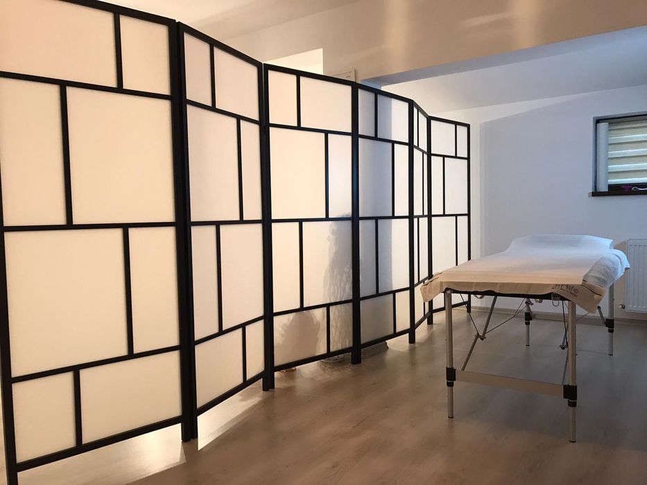 Paravan IKEA, alb/negru, 216x185 cm Paravan, alb/negru, 216x185 c ...