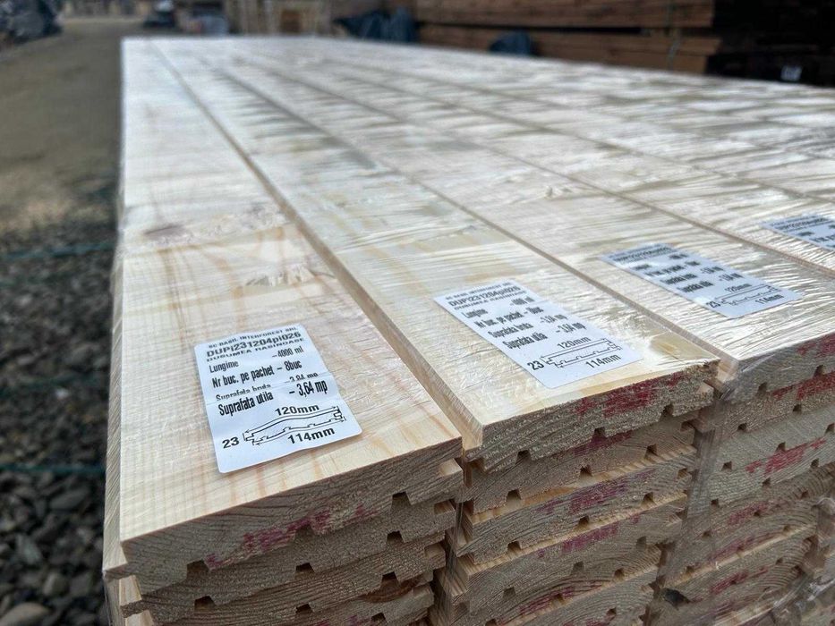 Dusumea Pin Silvestru 23 x 120 x 4000 mm Ploiesti • OLX.ro