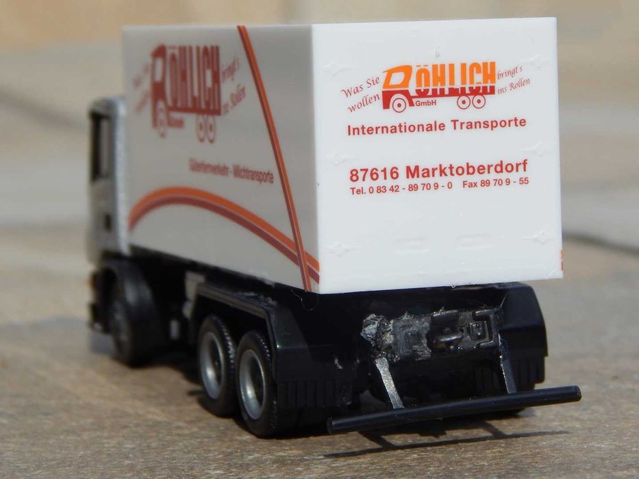 Macheta camion Scania 144L 530 1999 scara 1:72 Rohlich Bucuresti ...