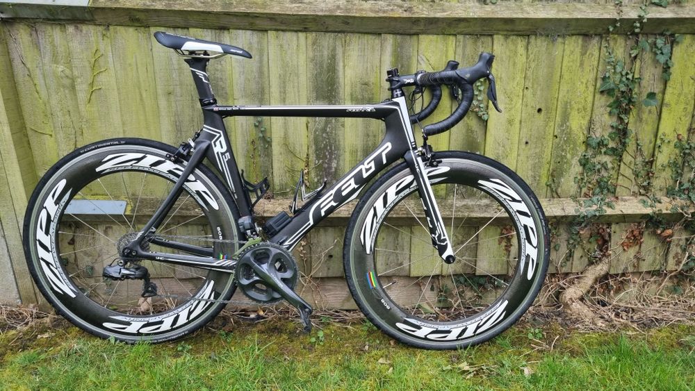 Карбонов велосипед FELT AR5 56см Utega DI2 ZIPP 808 гр. Бургас Лазур • OLX.bg