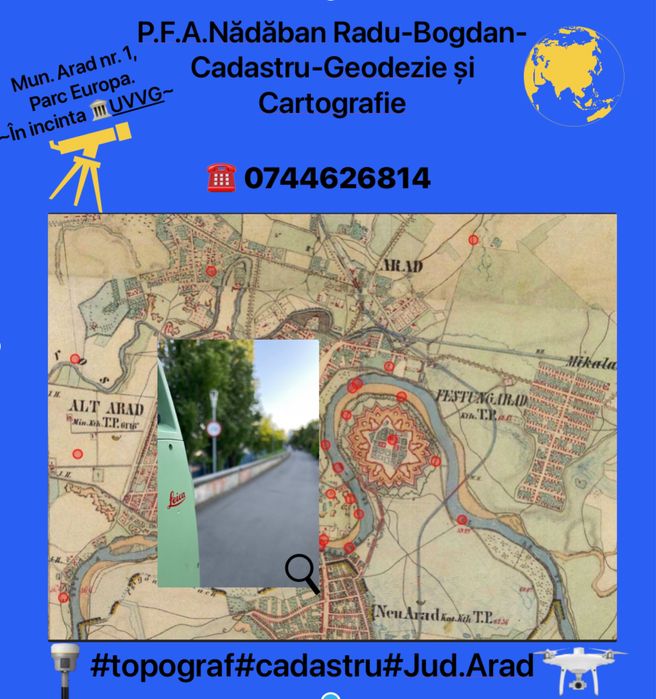 Servicii topografie, topograf, plan de situatie Arad • OLX.ro