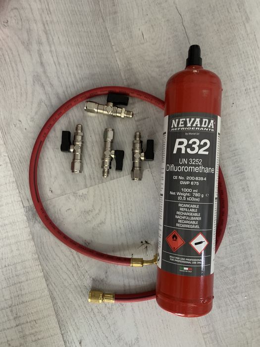 Kit freon r32 nevada butelie filet stanga cu robinet si furtun aer ...