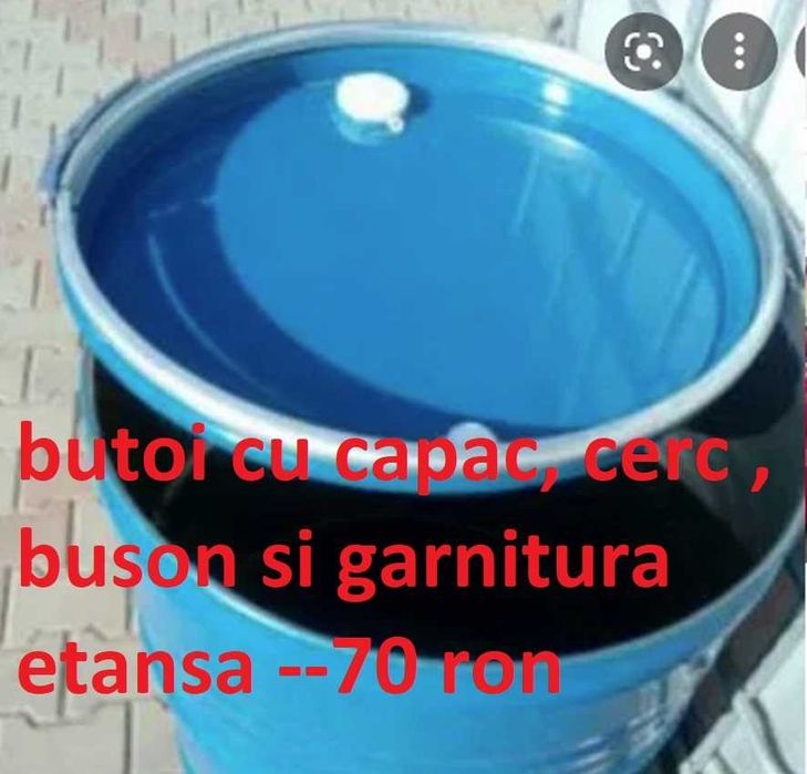 Butoi metal, tabla 200l pentru gospodarie ,depozitare , mese artizanat ...