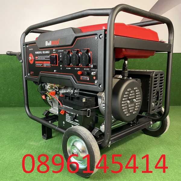 НОВИ генератори за ток BULLMAX 6.5 KW бензинови монофазни-ел.старт гр. Хасково Център • OLX.bg