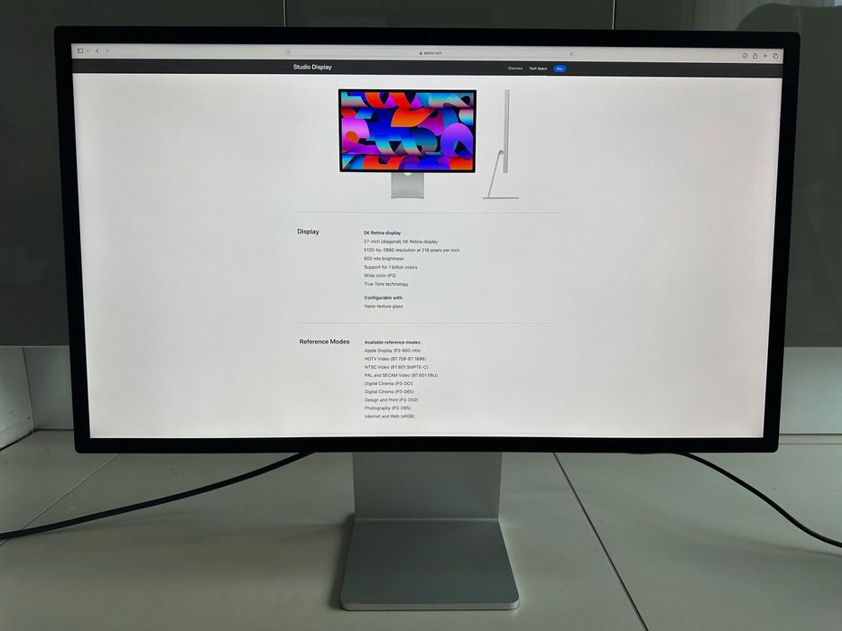 Apple Studio Display 27" Nano Texture Glass - Tilt Adjustable Stand гр ...