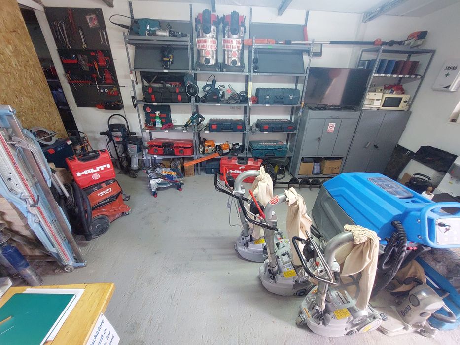 Inchirieri scule masina de slefuit beton parchet scarificator placa ...