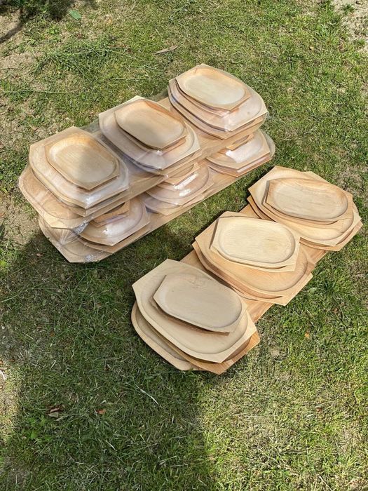 Platou rustic din lemn fag 12 farfuri si un platou mare Piscani • OLX.ro