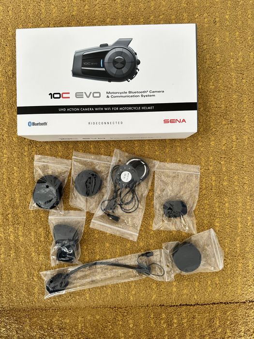 Intercom moto Sena 10C Evo cu camera video 4k Catelu • OLX.ro