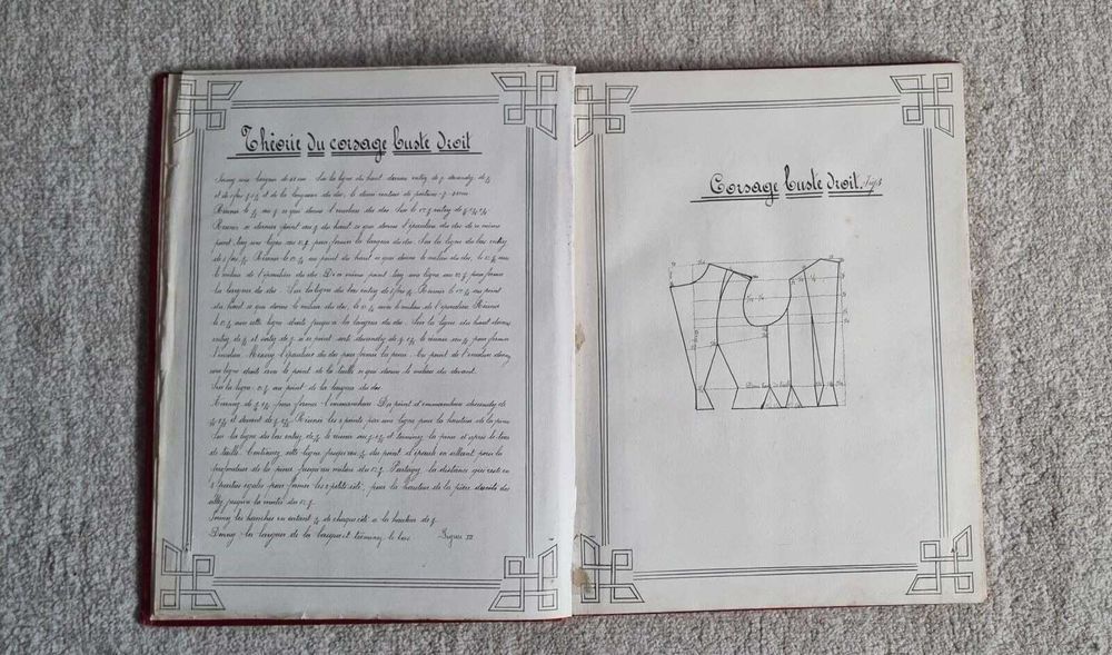 Carte de croitorie cu tipare Bleret Smeets , vintage din anul 1911 ...