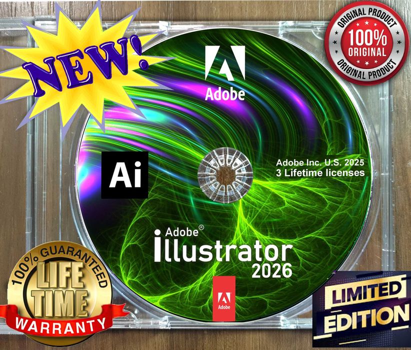 Adobe ILLUSTRATOR 2026 - 3 Lifetime licenses Bucuresti Sectorul 1 • OLX.ro