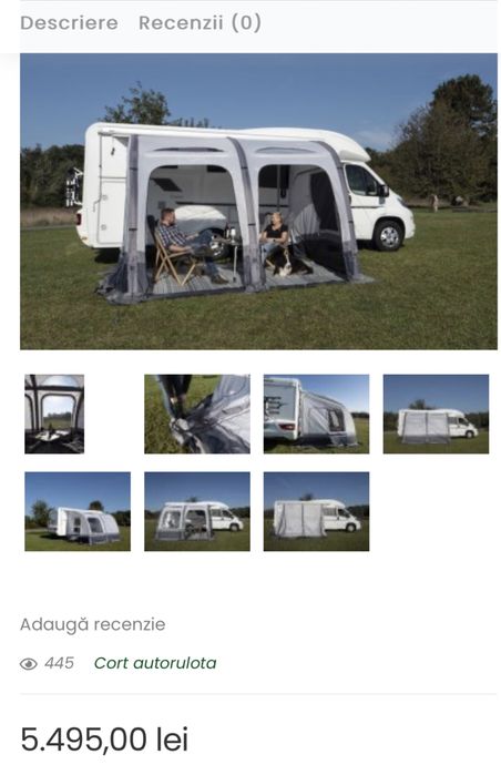 Cort marchiza terasa rulota Autorulota Marina Air High 390 Popesti ...